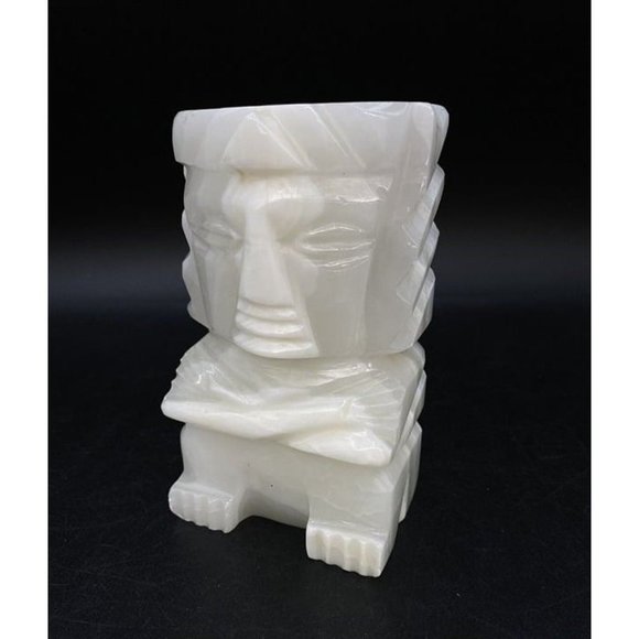 Accents | Marble Stone Tribal Mayan Aztec Native Figure 5 34 Single ...